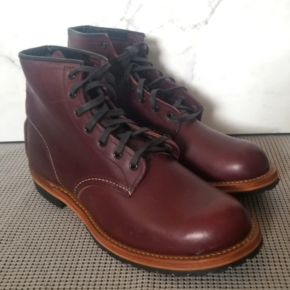 Red Wing Shoes | Shoes | Red Wing 941 Beckman Round Black Cherry Brown Leather Boots 85 | Poshmark